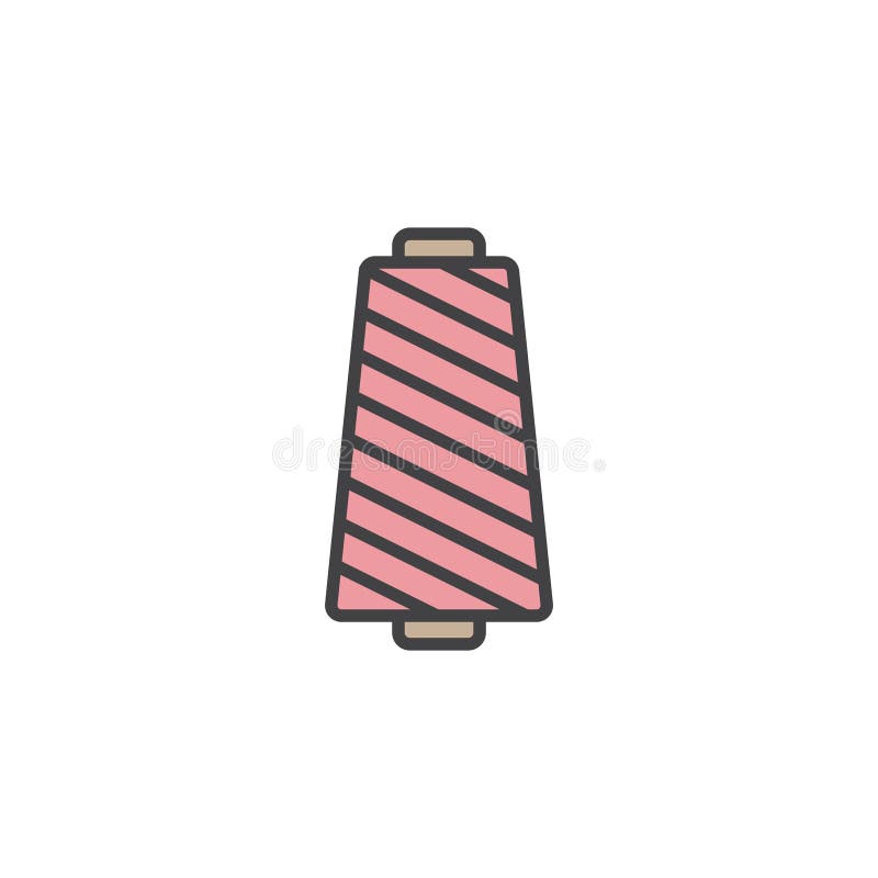 Yarn Icon in Colored Version Stock Vector - Illustration of pictogram ...