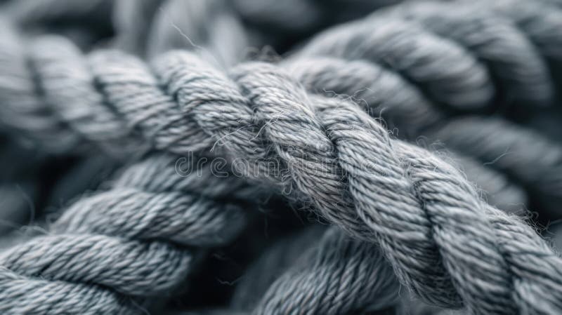 Yarn with Intricate Knots and Loops Stock Photo - Image of woven ...