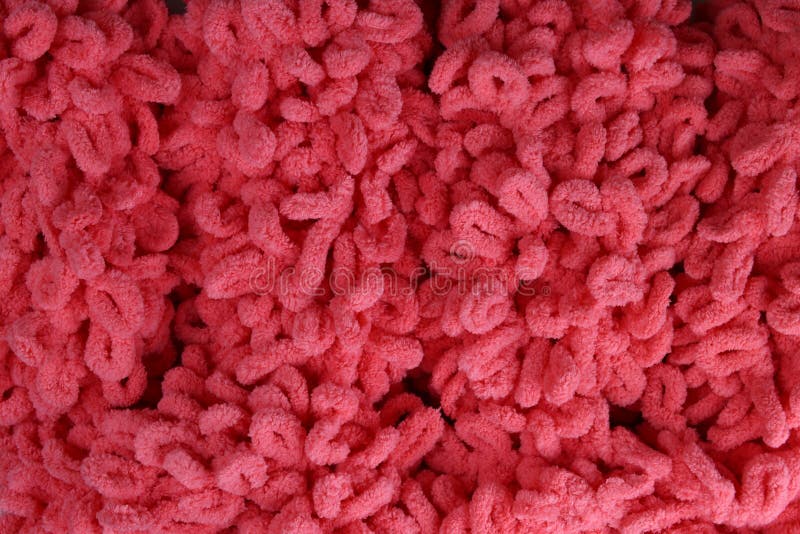 Yarn with Loops Pink for Hand Knitting, Background Stock Photo - Image ...
