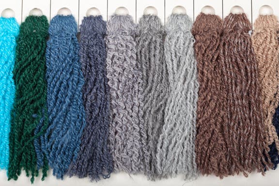 Yarn samples card stock image. Image of synthetic, variety - 313553017