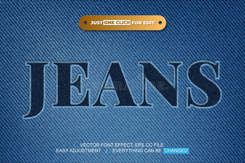 Denim Text Effect Stock Illustrations – 279 Denim Text Effect Stock ...