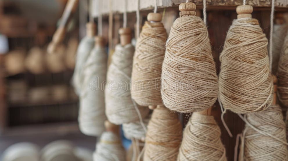 Yarn tangled around a loom stock photo. Image of chaos - 338408754