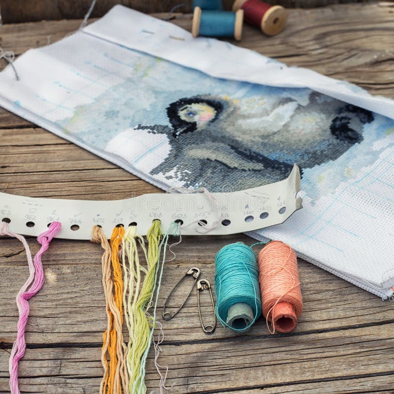 Needlework stock photo. Image of handmade, bobbin, leisure - 111159582