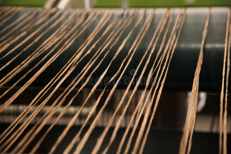 Yarn Thread Running in the Machine Stock Image - Image of machine ...