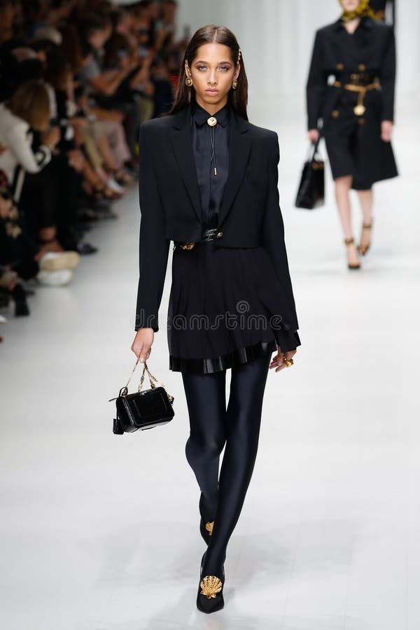 Yasmin Wijnaldum Walks the Runway at the Philipp Plein Fashion Show ... Yasmin Wijnaldum Walks the Runway at the Philipp Plein Fashion Show ...