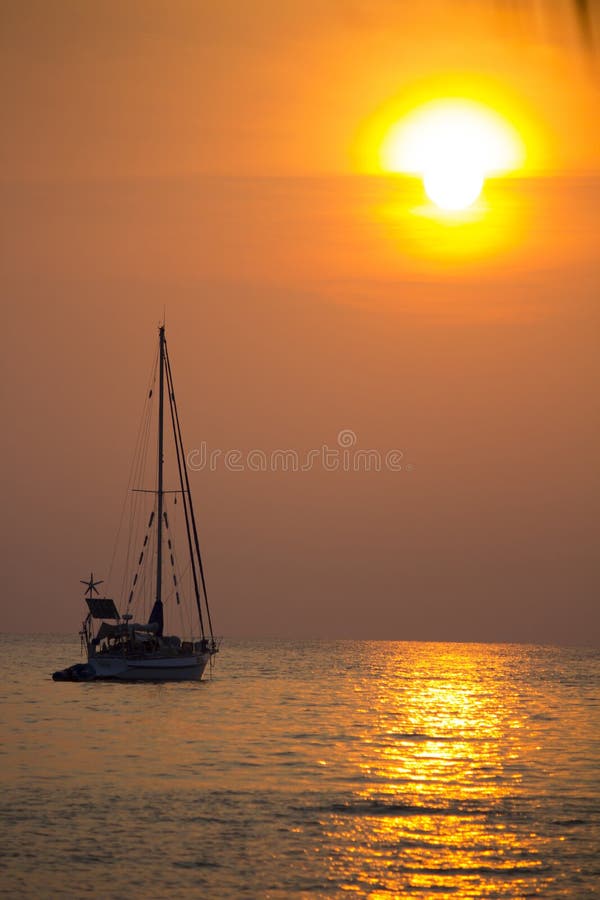 The yatch stock image. Image of ocean, golden, yatch - 29301431