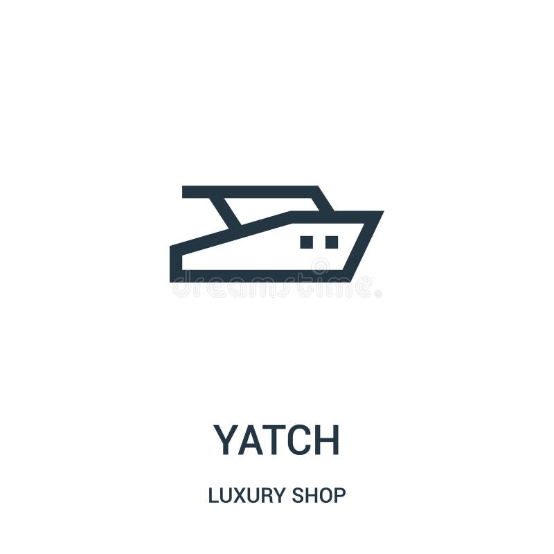 Yatch Sailing Icon Vector from Travelling Collection. Thin Line Yatch ...