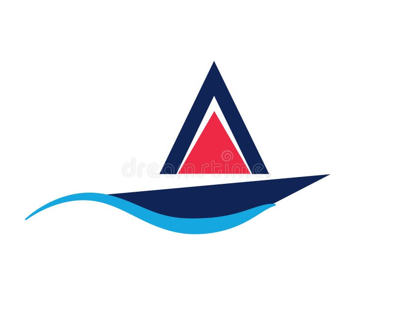 Plantillas Del Logotipo Del Yate Siluetas Del Barco De Vela Ilustración ...