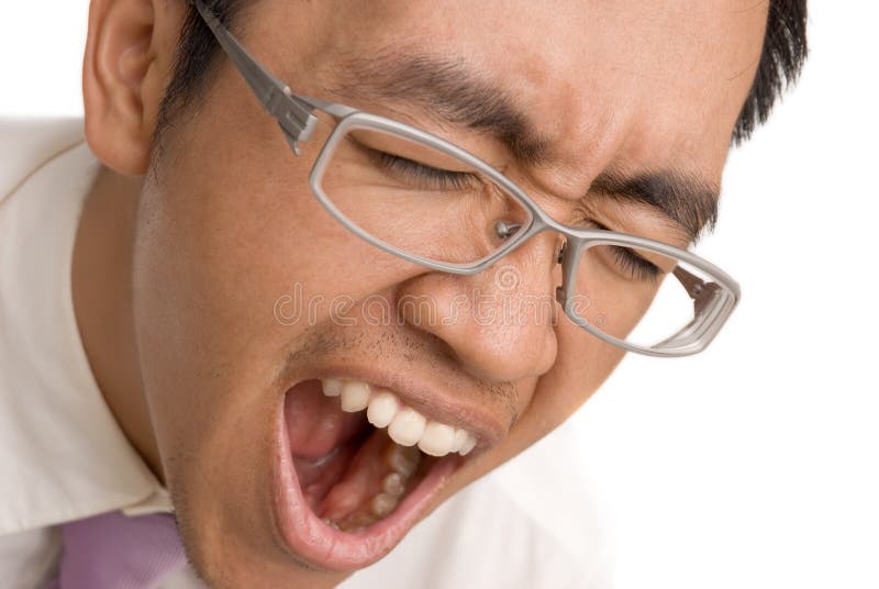 Scream stock photo. Image of frustrated, help, glasses - 2862122