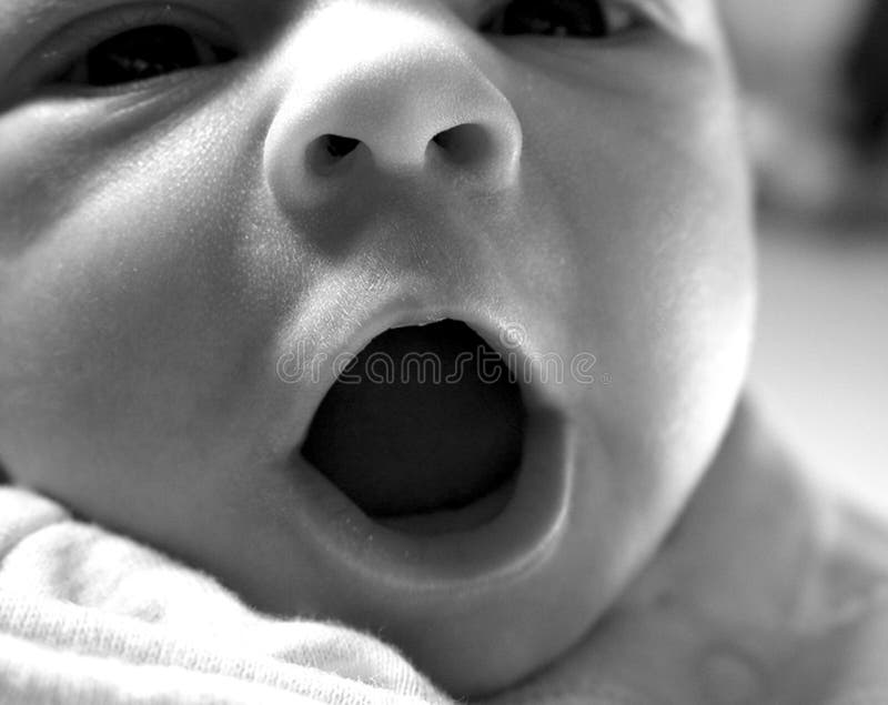 Yawn stock photo. Image of funny, open, child, white, tired - 760400