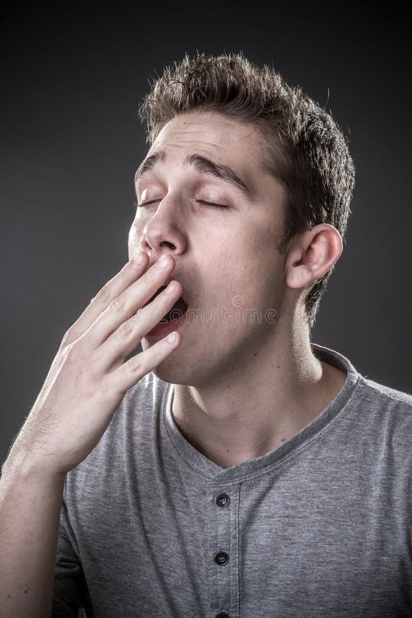 Yawn stock photo. Image of real, casual, positivity, caucasian - 35971090