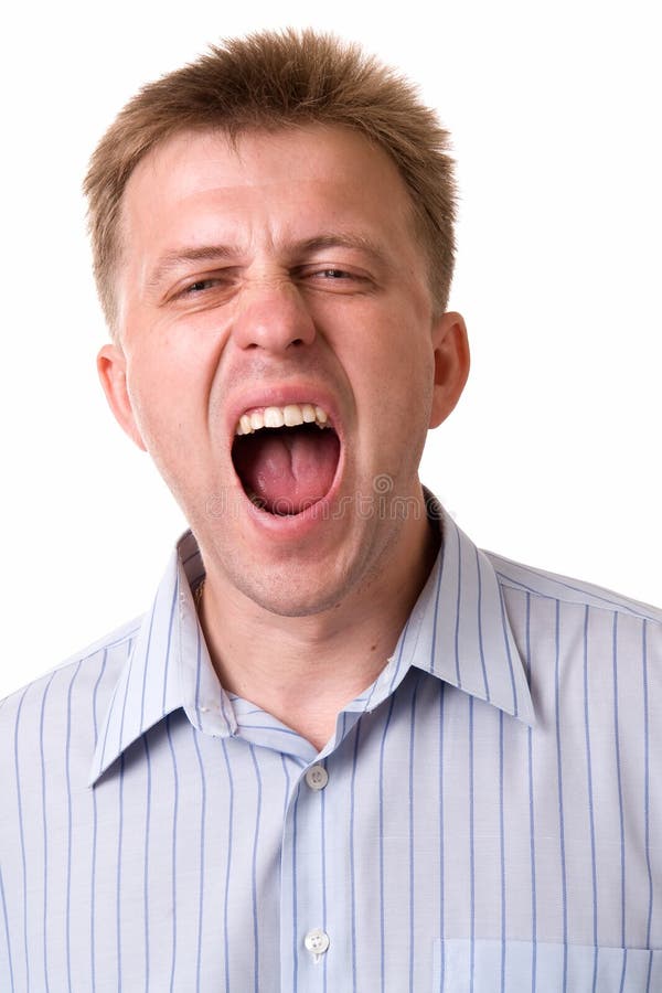Yawning Man Royalty Free Stock Image - Image: 5744656