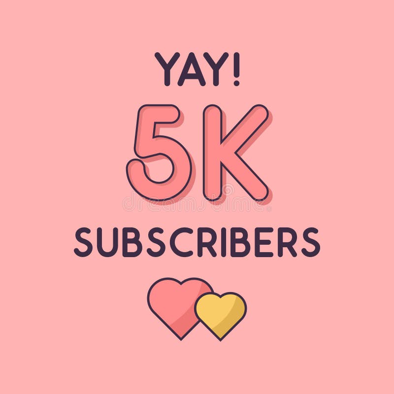 5k Subscribers Stock Illustrations – 223 5k Subscribers Stock ...