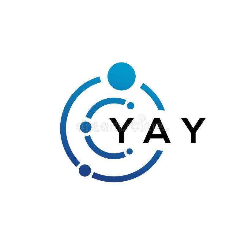 YAY Letter Technology Logo Design on White Background. YAY Creative ...