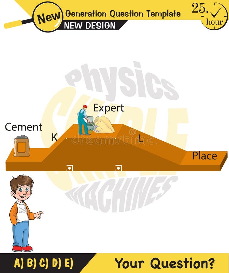 Physics, Inclined Plane, Next Generation Question Template, Stock ...