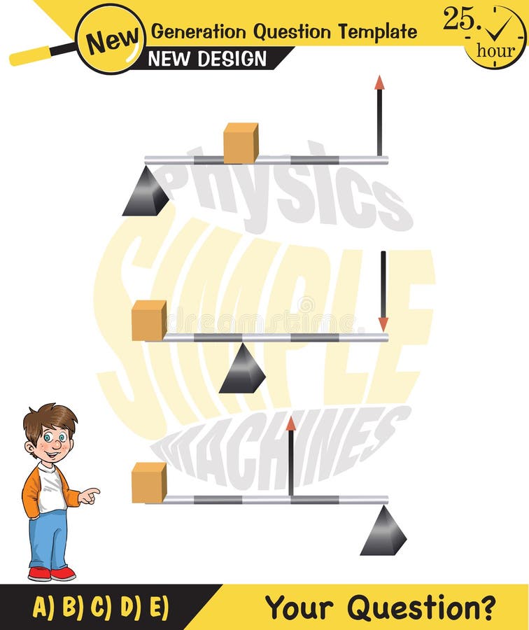 Physics, Lever Examples Vector Illustration, Simple Machines, Next ...