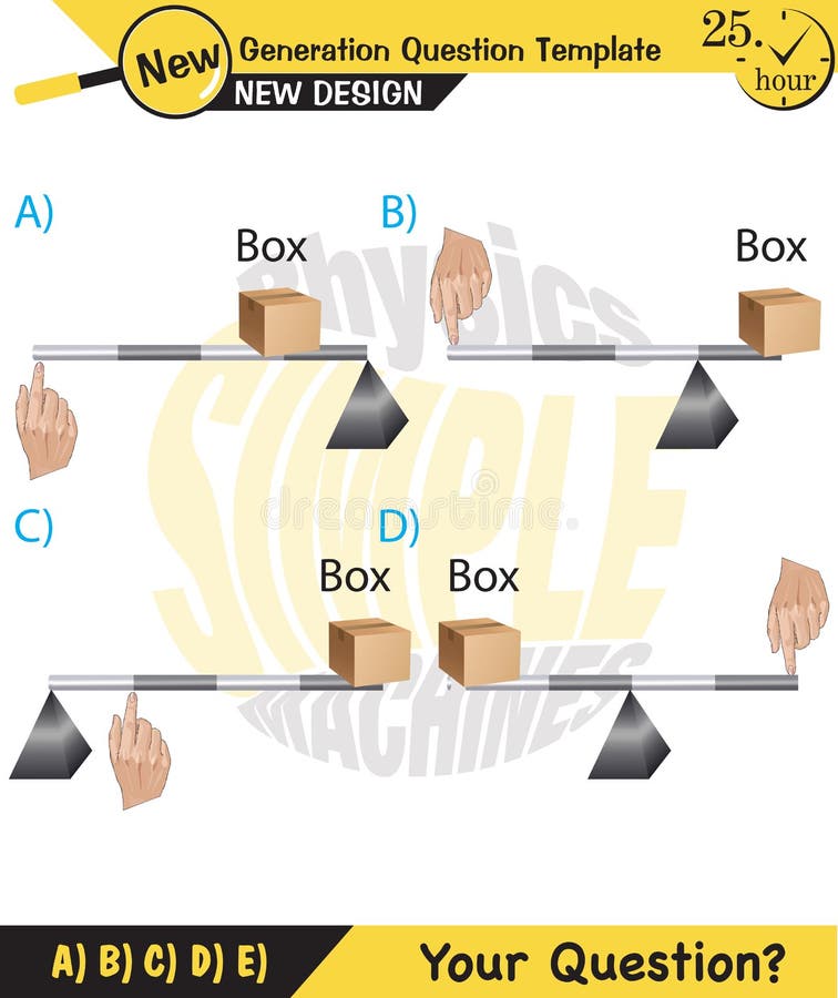 Physics, Lever Examples Vector Illustration, Simple Machines, Next ...