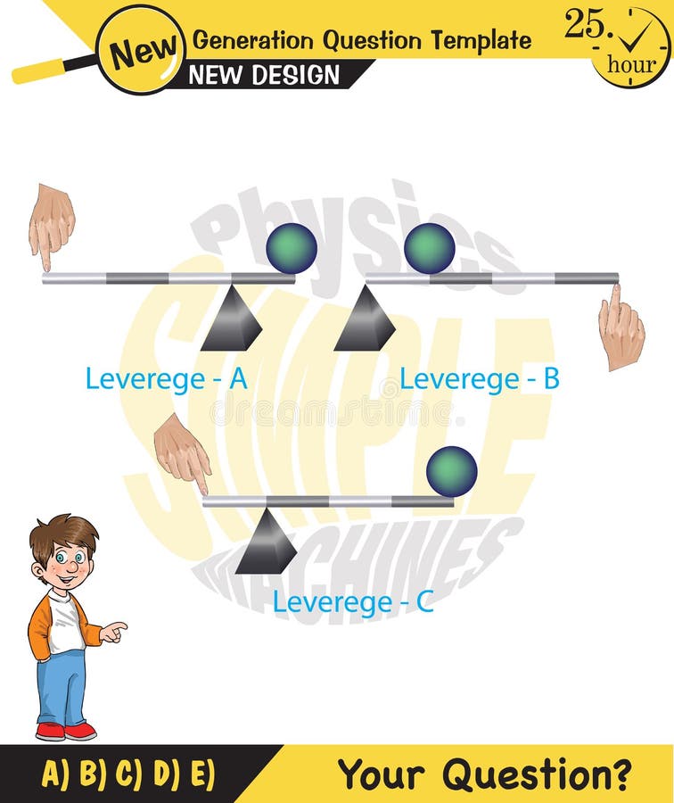 Physics, Lever Examples Vector Illustration, Simple Machines, Next ...