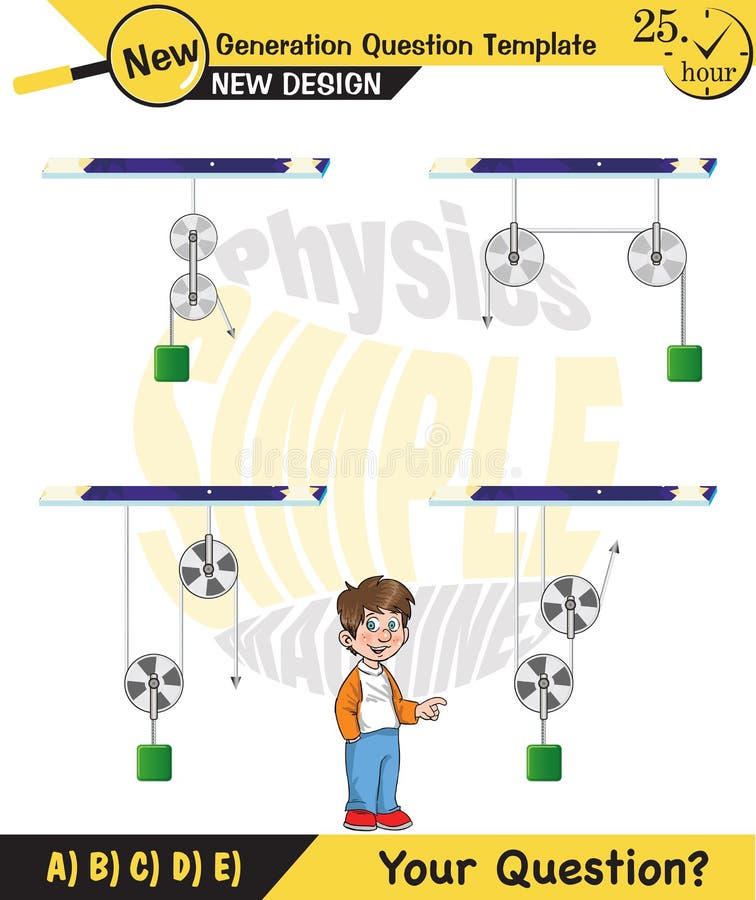Physics, Science Experiments on Force and Motion with Pulley, Pulley ...