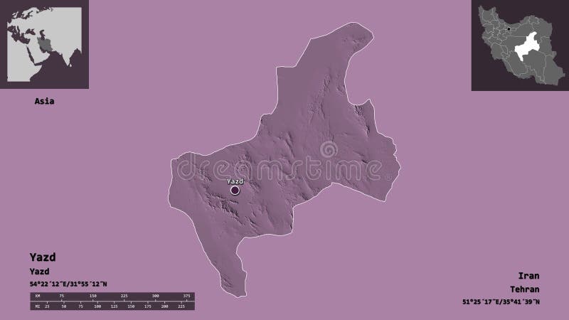 Yazd, Province of Iran,. Previews. Administrative Stock Illustration ...