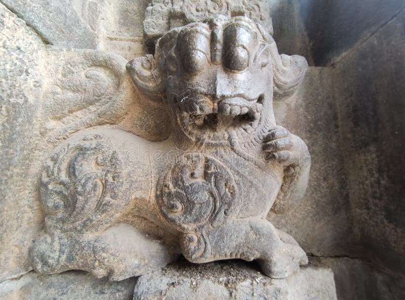 Yazhi statue stock photo. Image of temple, tamilnadu - 250677146