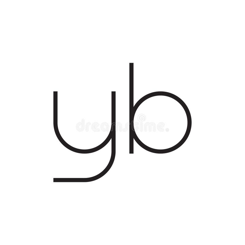 Yb Initial Letter Vector Logo Icon Stock Vector - Illustration of mark ...