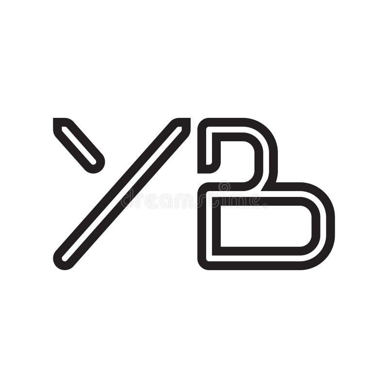 Yb Initial Letter Vector Logo Icon Stock Vector - Illustration of ...