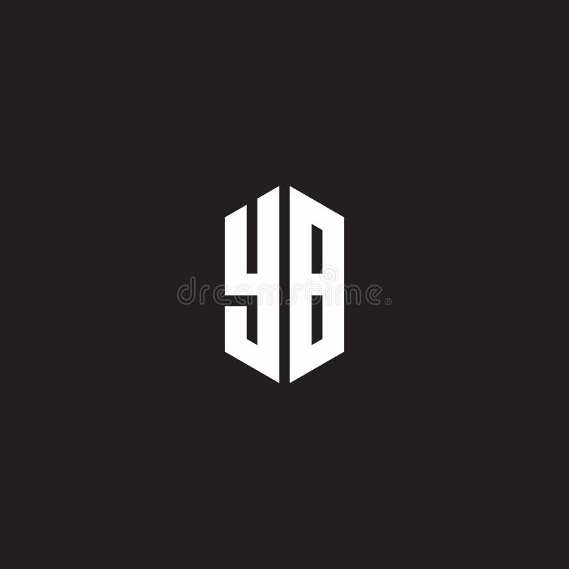 YB Logo Monogram with Hexagon Shape Style Design Template Stock Vector ...