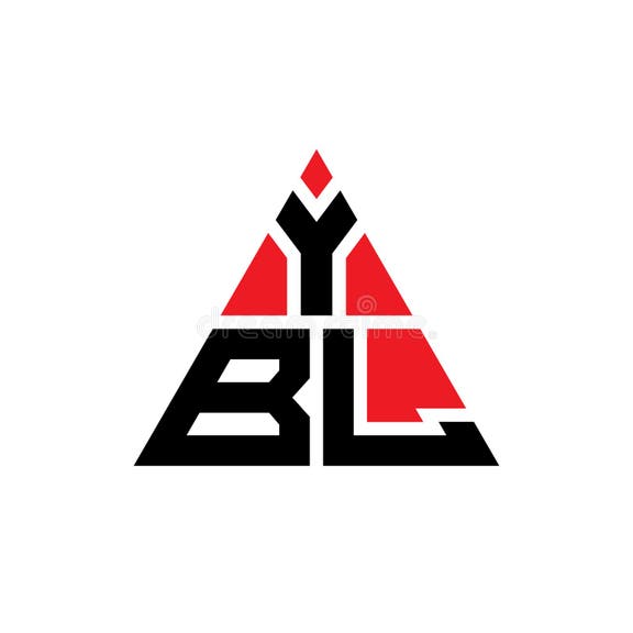 YBL Triangle Letter Logo Design with Triangle Shape. YBL Triangle Logo ...