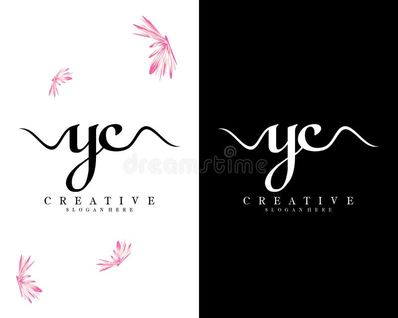 Yc, Cy Creative Handwriting Letter Logo Design Vector Stock Vector ...