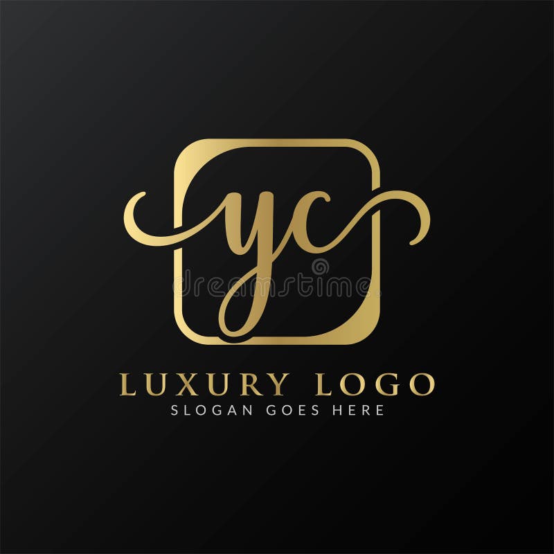 YC Logo Design Vector Template. Initial Luxury Letter YC Vector ...