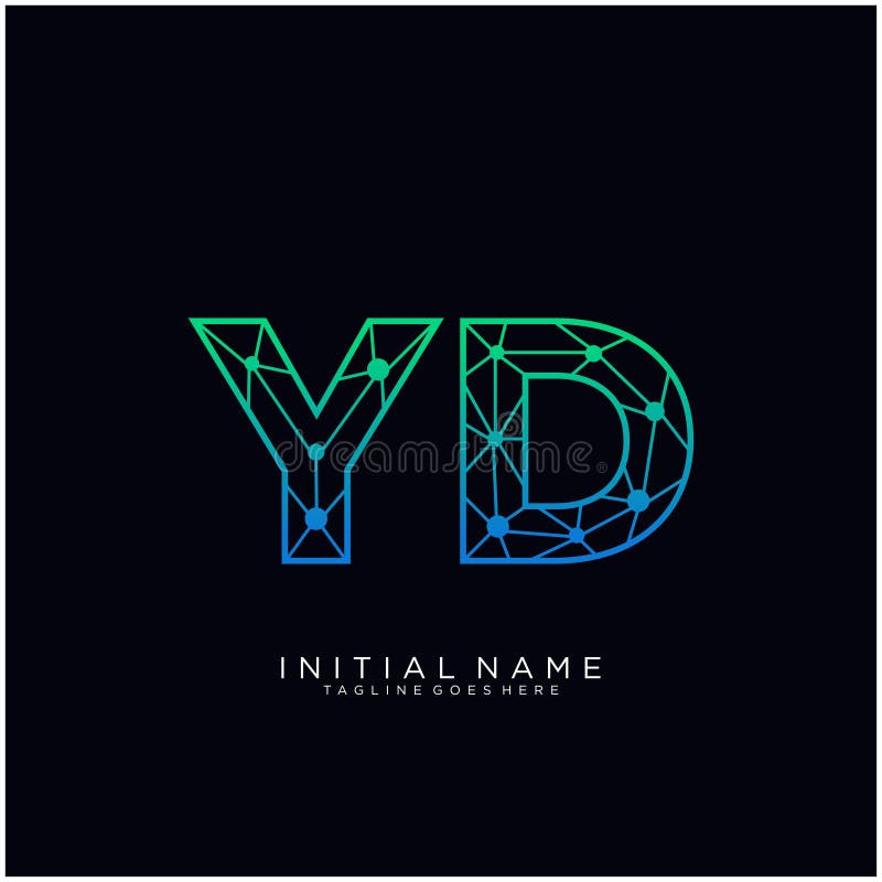 YD Letter Logo Icon Design Template Elements Stock Vector ...