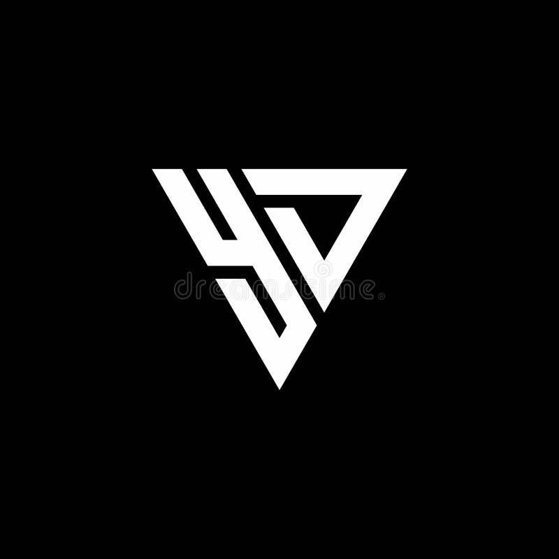 YD Logo Letter Monogram with Triangle Shape Design Template Stock ...