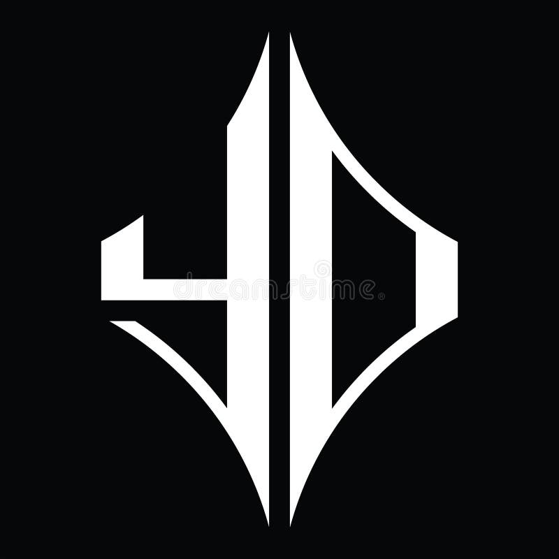 YD Logo Monogram with Diamond Shape Design Template Stock Vector ...