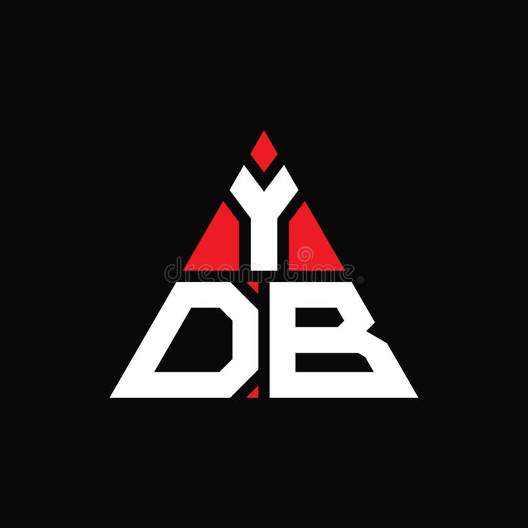 YDB Triangle Letter Logo Design with Triangle Shape. YDB Triangle Logo ...