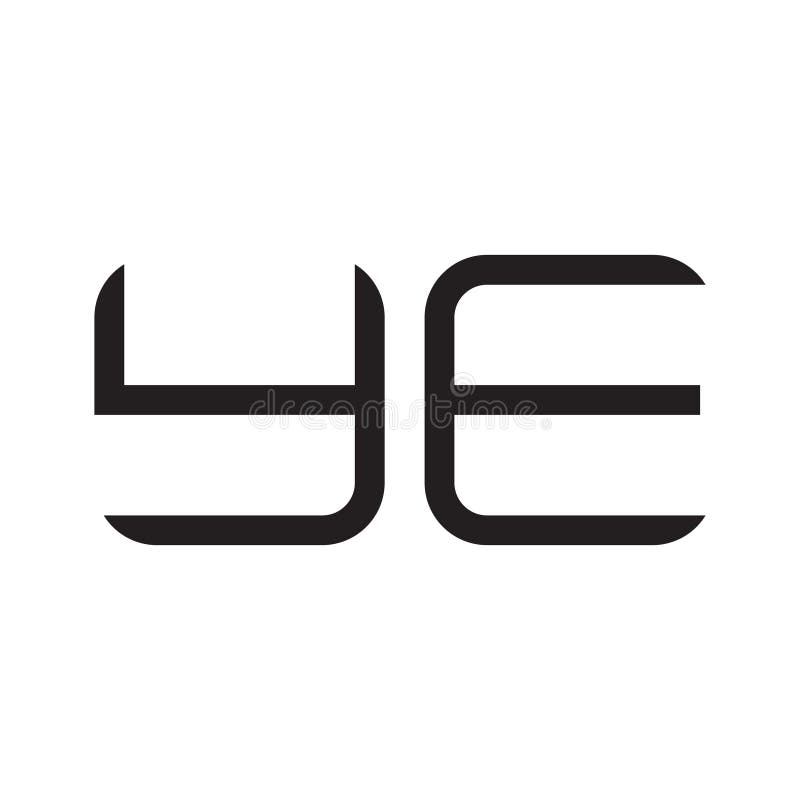 Ye Initial Letter Vector Logo Icon Stock Vector - Illustration of ...