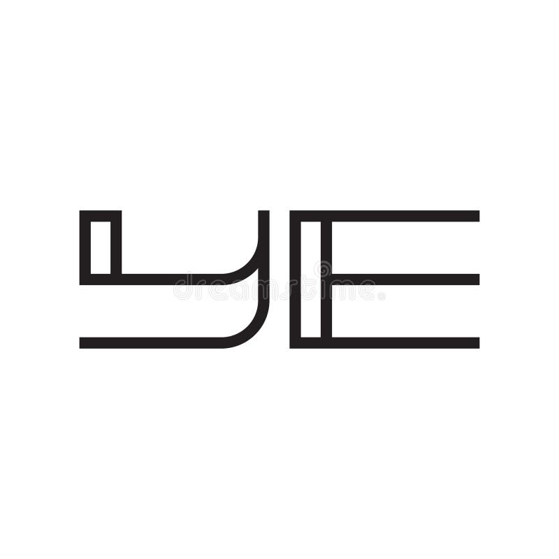 Ye Initial Letter Vector Logo Icon Stock Vector - Illustration of ...