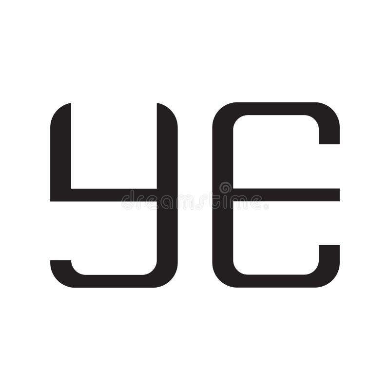 Ye Initial Letter Vector Logo Icon Stock Vector - Illustration of ...