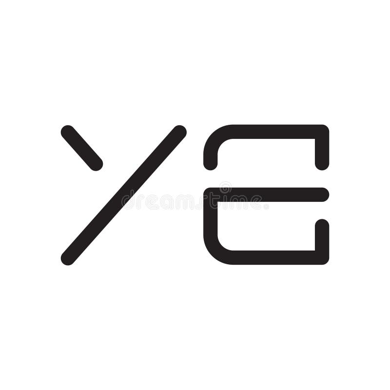 Ye Initial Letter Vector Logo Icon Stock Vector - Illustration of ...