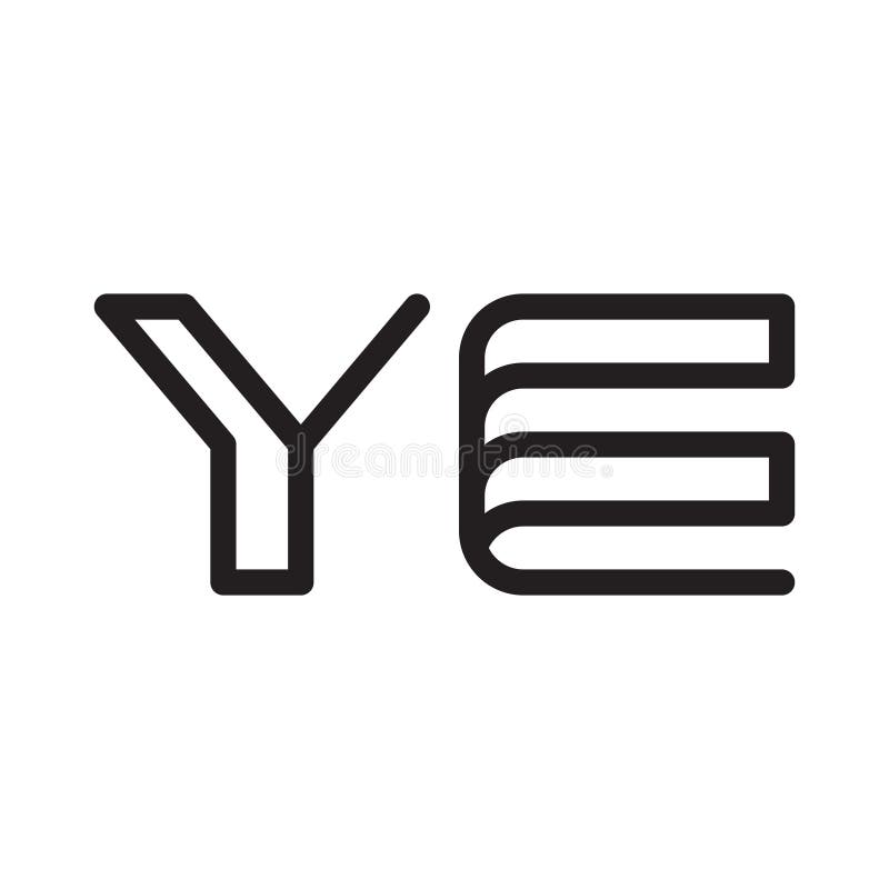 Ye Initial Letter Vector Logo Icon Stock Vector - Illustration of ...