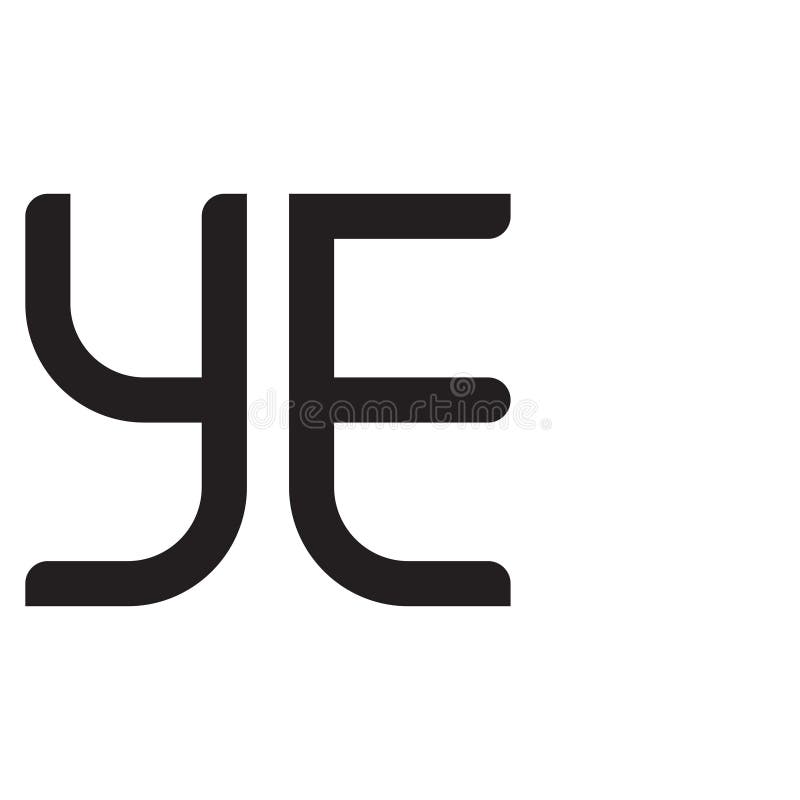 Ye Initial Letter Vector Logo Icon Stock Vector - Illustration of ...