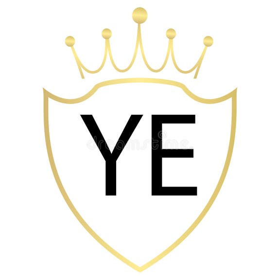 YE Letter Logo Design with Simple Style Stock Vector - Illustration of ...