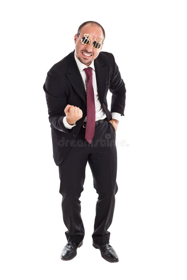 Running businessman stock image. Image of victory, emotion - 3668301