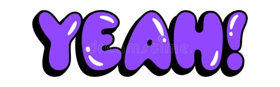 Yeah Comic Font Letters stock vector. Illustration of design - 274271336