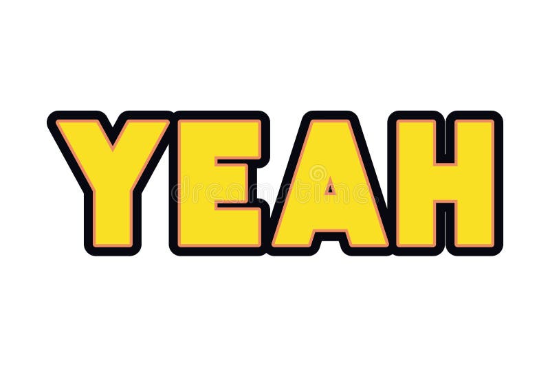 Comic Text Yeah White Cartoon Cloud Stock Illustrations – 109 Comic ...