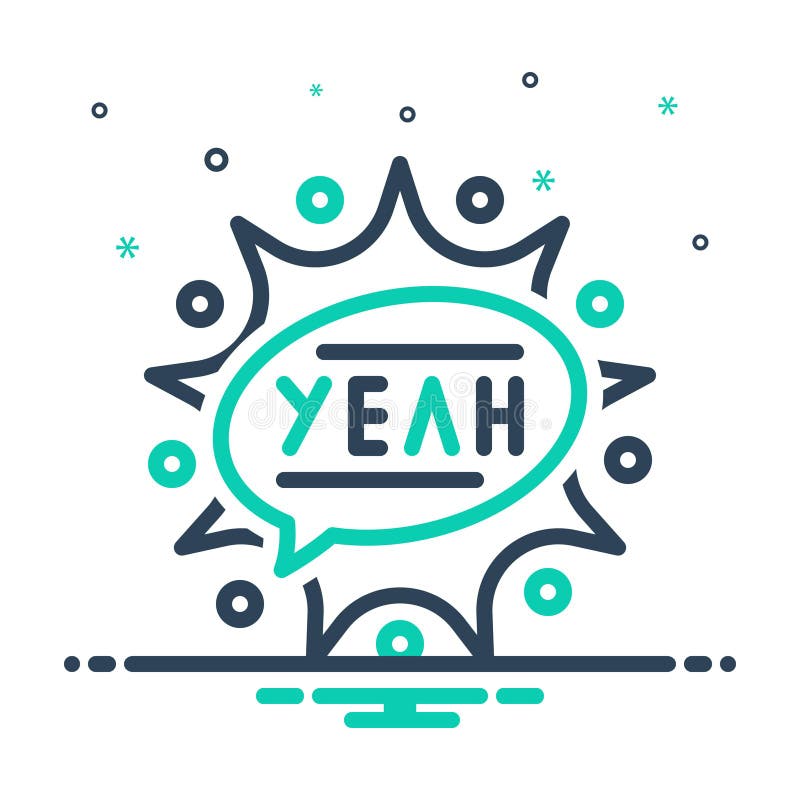 Yeah! Comic Speech Bubble. Vector Eps 10. Stock Vector - Illustration ...