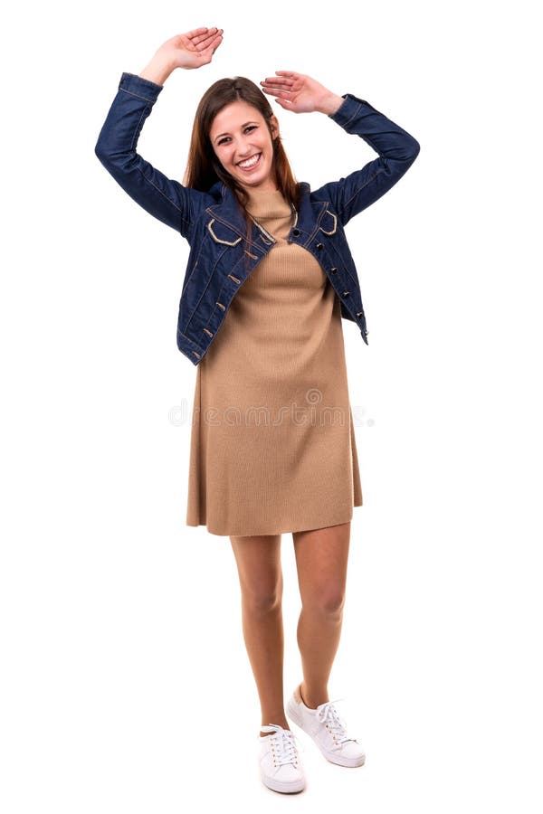 Yeah! Sooo happy! stock photo. Image of casual, excited - 85569366