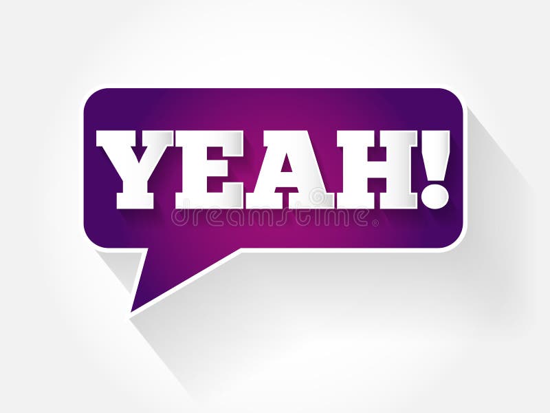 Yeah! Text, 3d Editable Font Effect Stock Vector - Illustration of kids ...