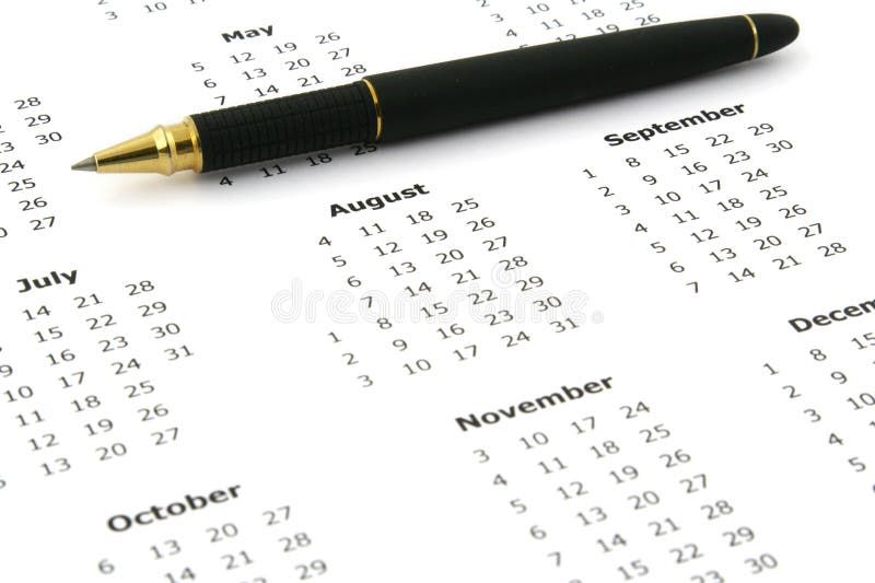 Year 2008 calendar #2 stock image. Image of detail, macro - 2576537