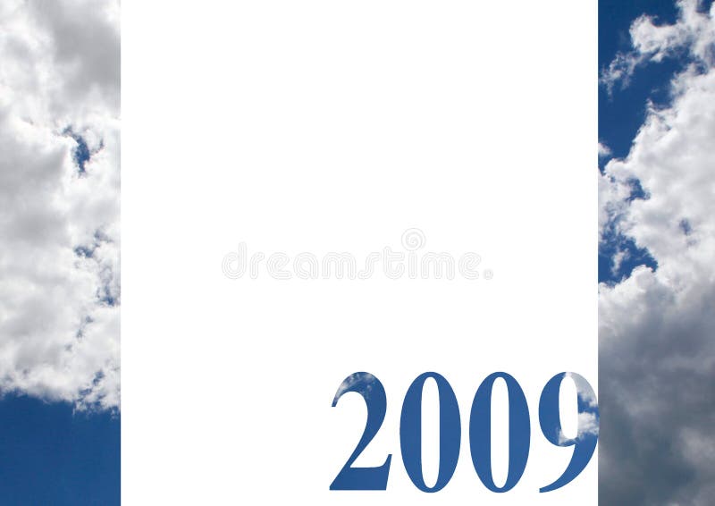Year 2009 stock photo. Image of nature, clouds, number - 7431036